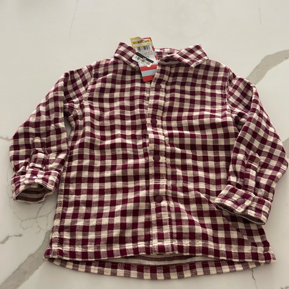 Cat & Jack | Shirts & Tops | Cat And Jack Reversible Snap Button Shirt ...